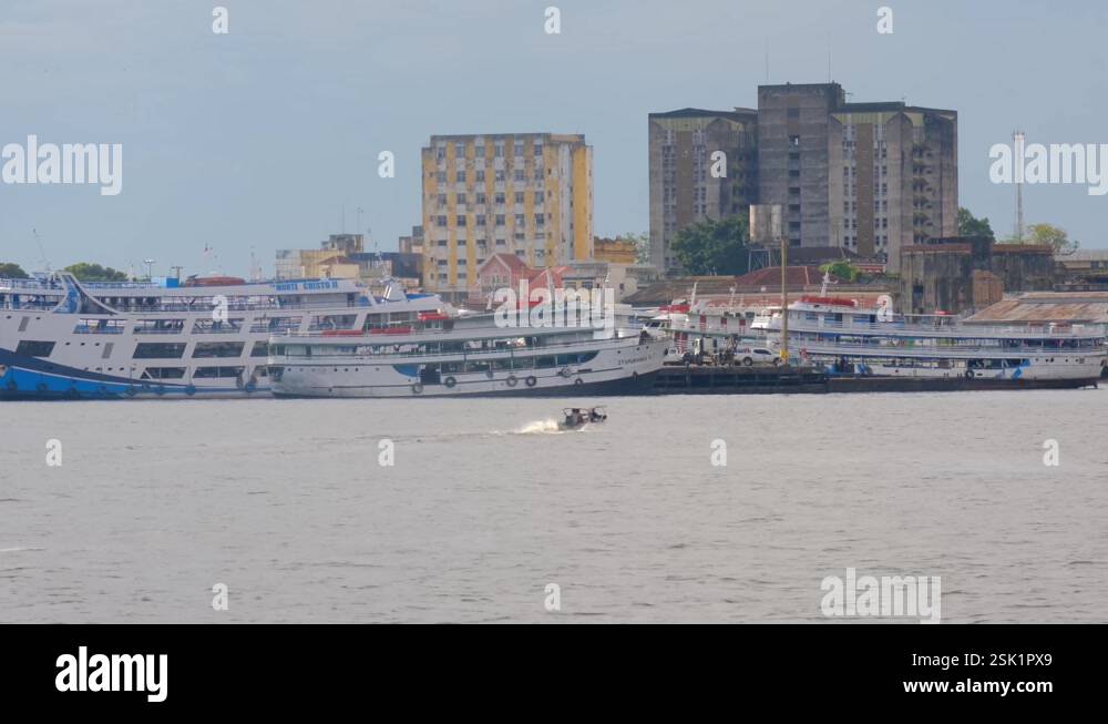 Manaus Brazil capital city of amazon state in the rio amazonia ...