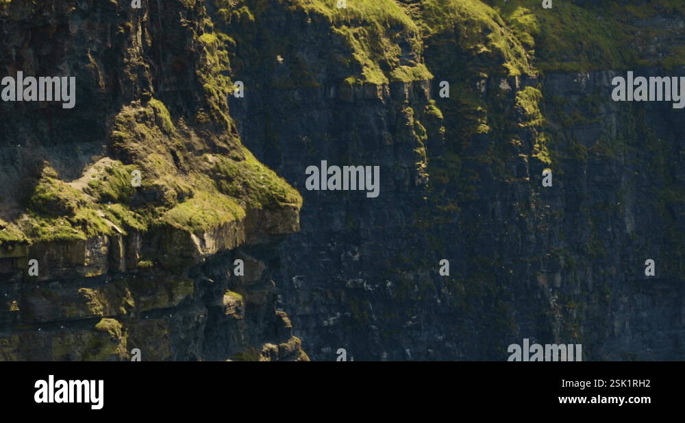 Close-Up View Of The Famous Cliffs Of Moher At The West Coast In County ...