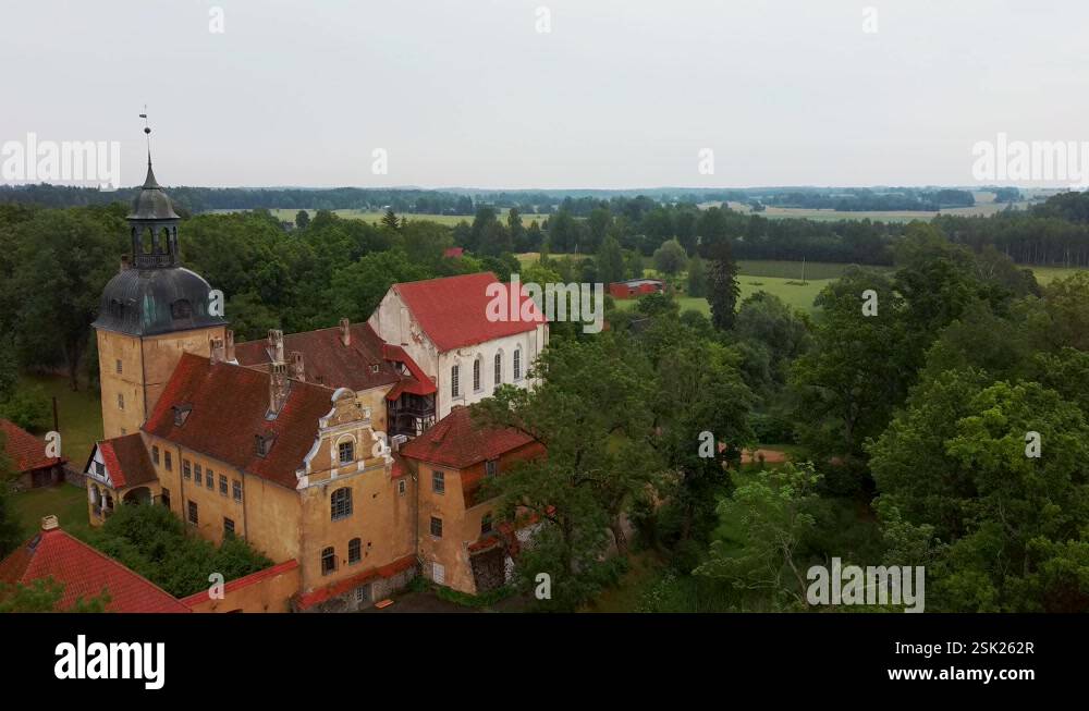 Lielstraupe Medieval Castle in the Village of Straupe in Vidzeme, in ...