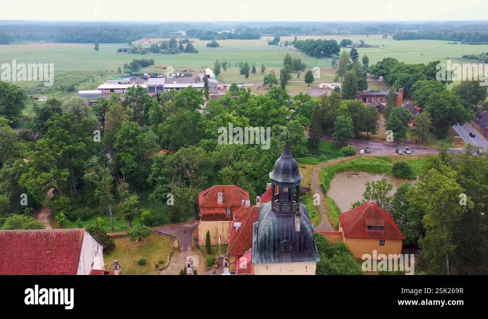 Lielstraupe Medieval Castle in the Village of Straupe in Vidzeme, in ...