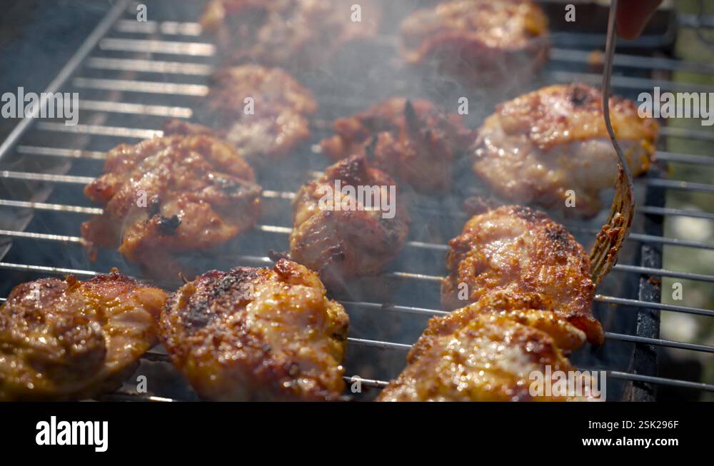 Chicken kebab barbecue Stock Videos & Footage - HD and 4K Video Clips ...