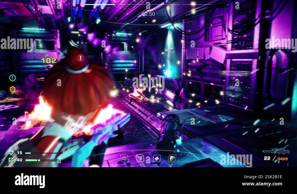 Female Protagonist Winning Level By Killing Boss Enemy In Shooter Fake ...