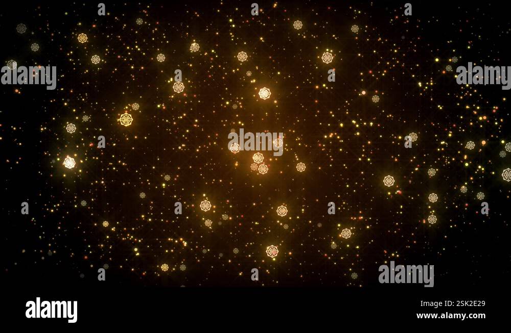 Art Golden Shine Flying Glitter Sparkle Flash Twinkle Shri Yantra Mandala Symbol Stock Video ...