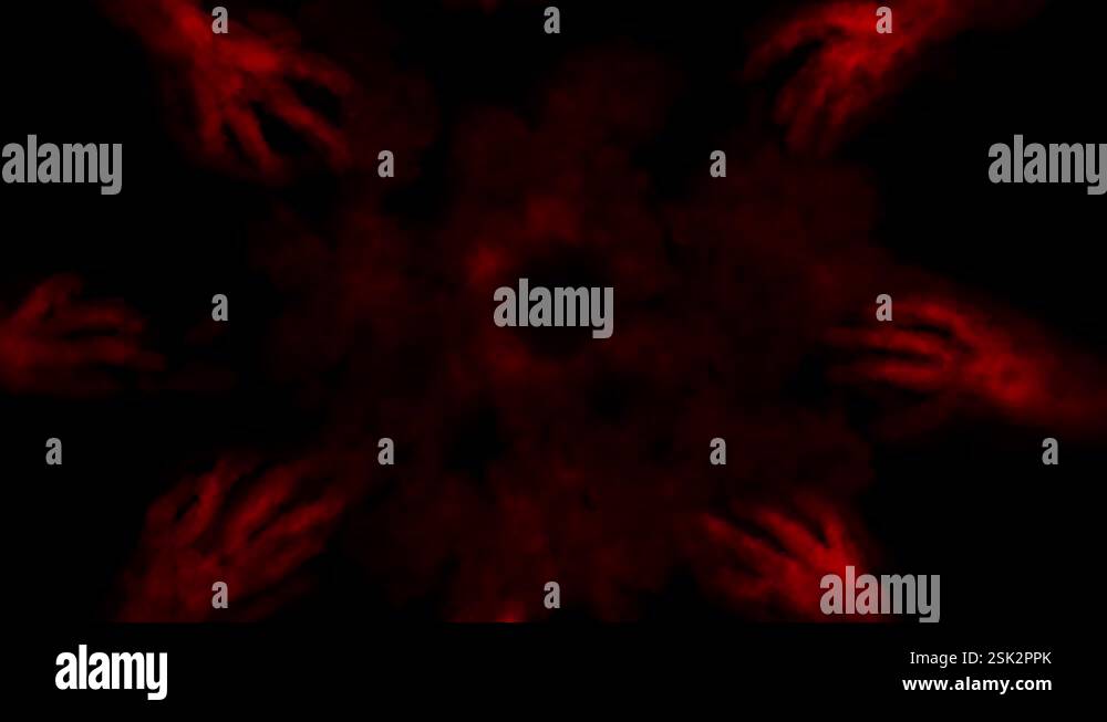 Animated horror collection. Welcome to hell red animation. Monster claw ...