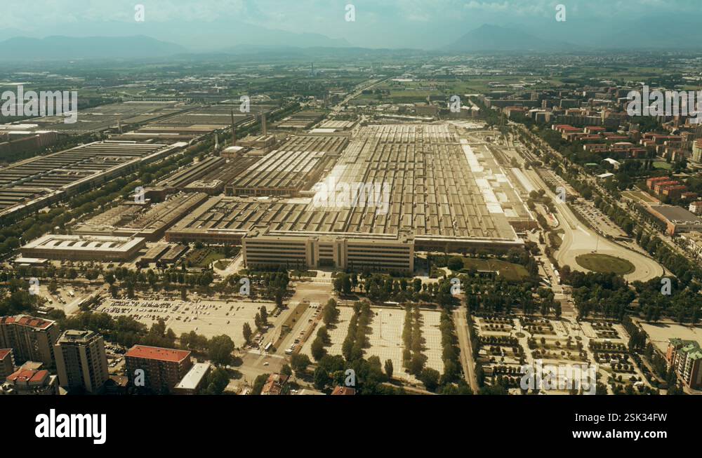 TURIN, ITALY - MAY 2023. Aerial view of Stellantis Italy formerly known ...