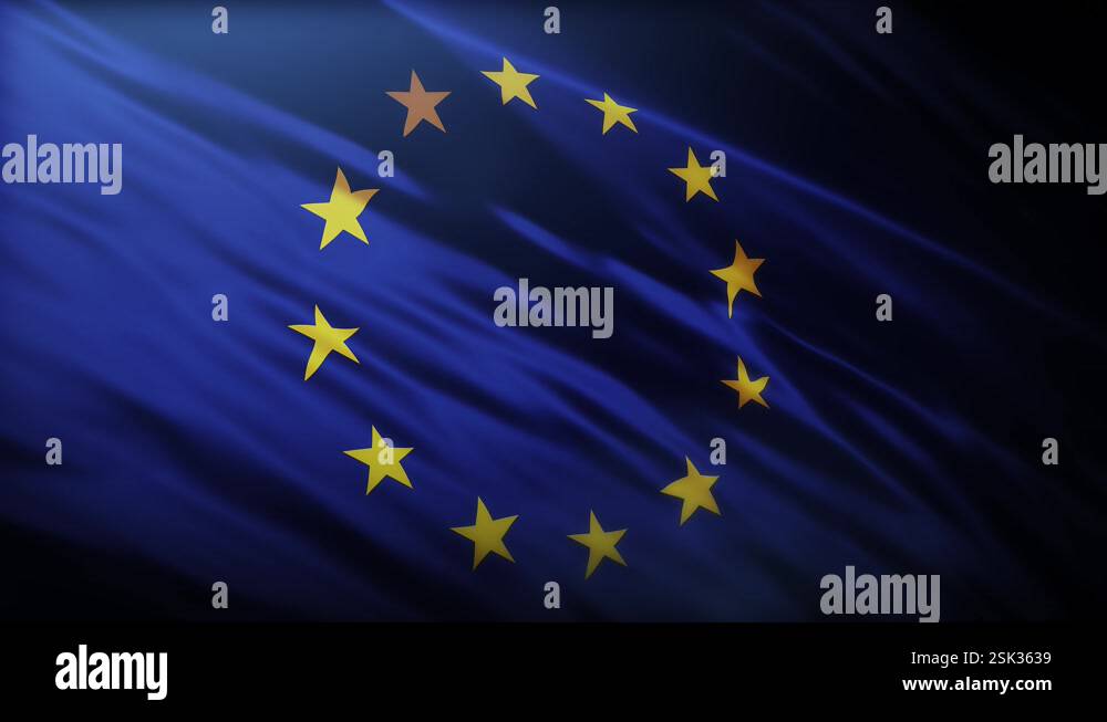 Flag of European Union full screen in 4K high resolution European Union ...