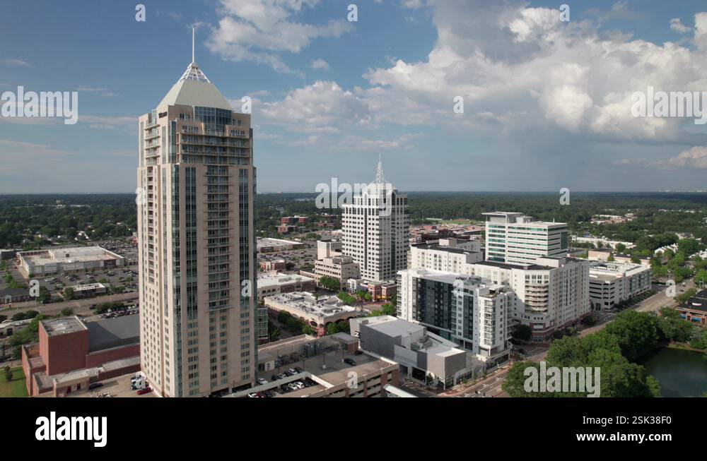 Drone panorama of Virginia Beach Town Center, 4K Stock Video Footage ...