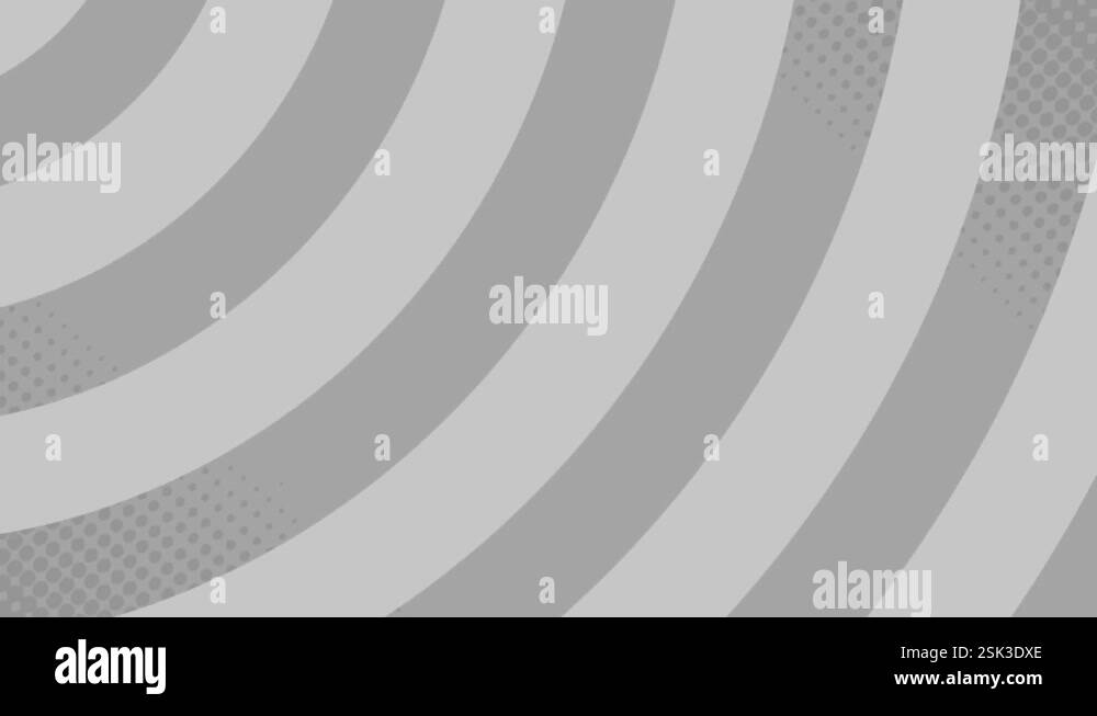 Composition of shapes and circles moving and spinning on seamless loop ...