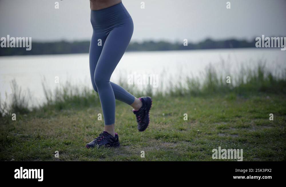 Fitness Workout Training Exercising.Aerobics Physical Training Sport Burning Fat Stock Video ...