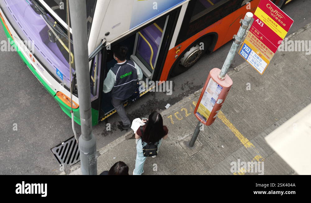 Commuters board bus Stock Videos & Footage - HD and 4K Video Clips - Alamy