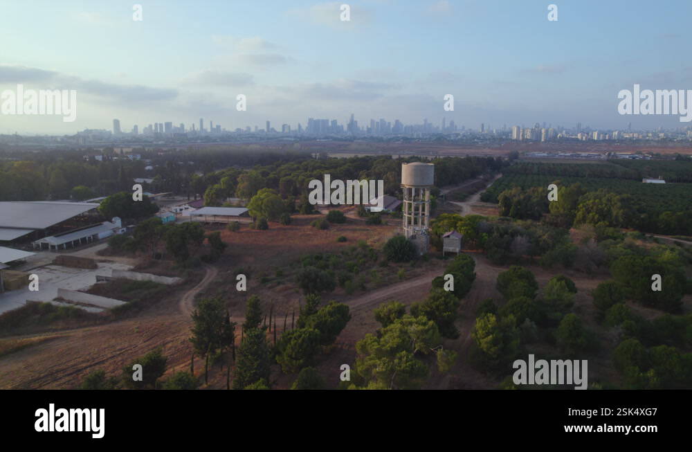 The ancient water tower at Mikveh Israel near Tel Aviv Stock Video ...
