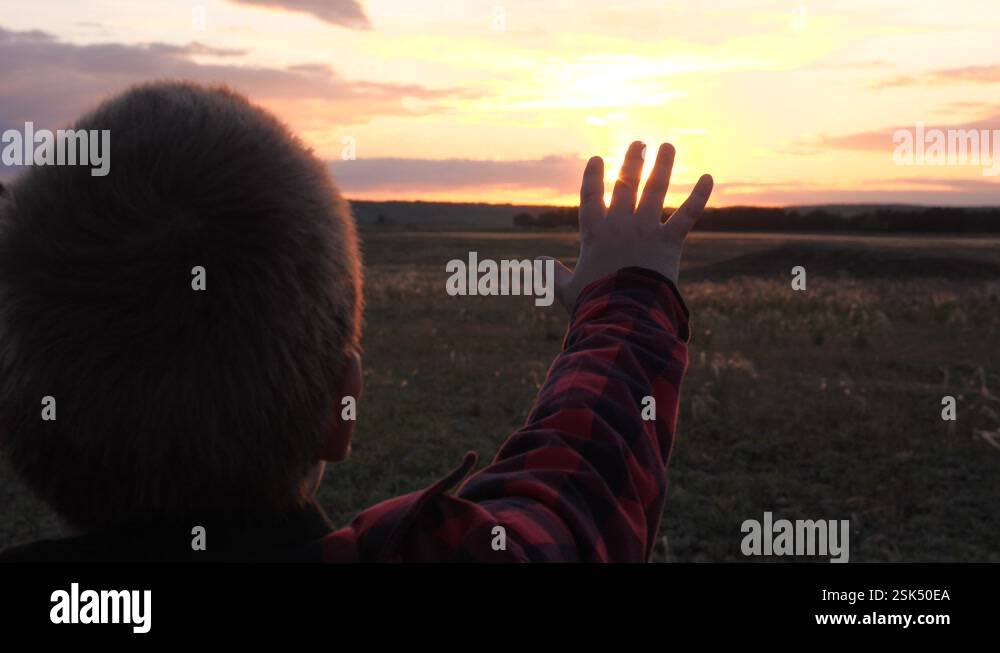 sign hand finger sunset gesture, boy child son kid sun, childish ...