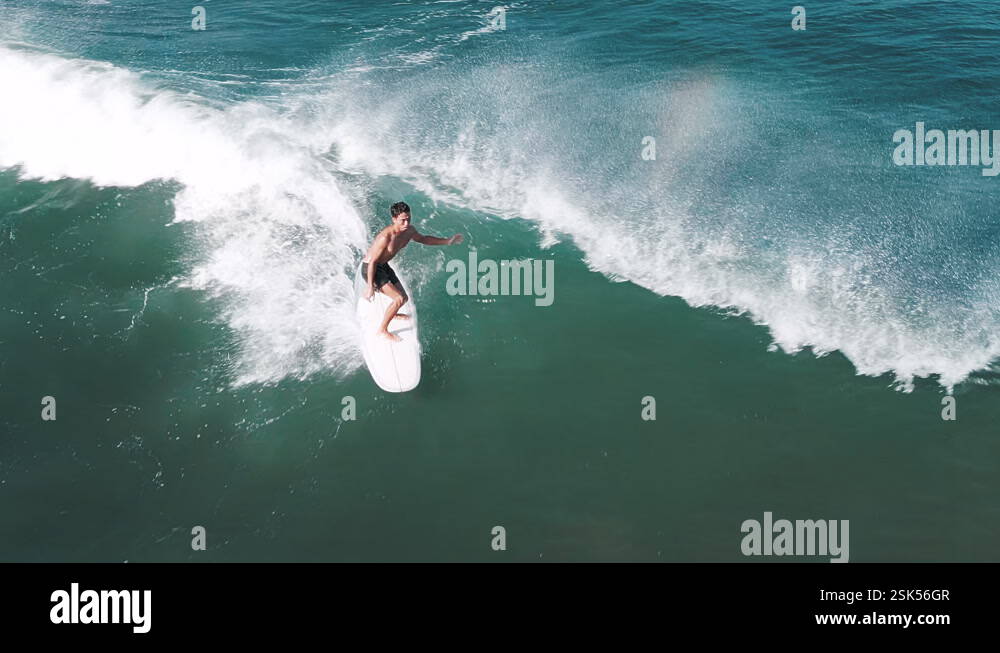 CANGGU, BALI - JUNE 2023: Man surfs the wave on famous surfing spot of ...