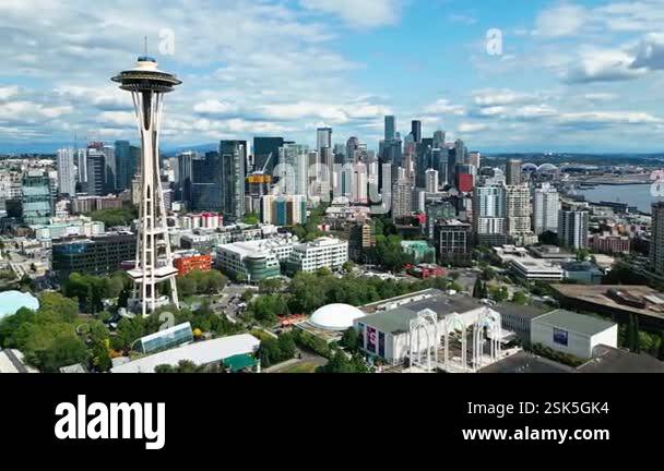 Seattle, Washington, USA-July 25, 2024: Seattle downtown skyline ...