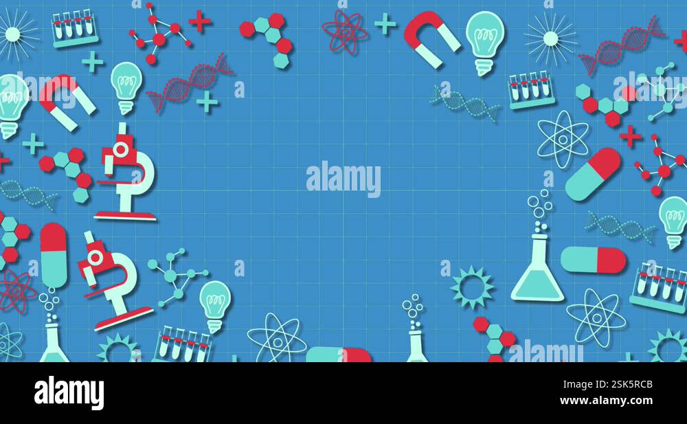 Animation multiple science concept icons Stock Videos & Footage - HD ...