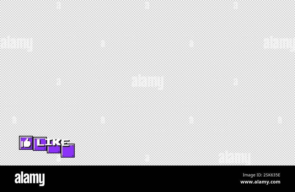 Classic, 8-Bit video game LIKE COMMENT SUBSCRIBE animations in Twitch ...