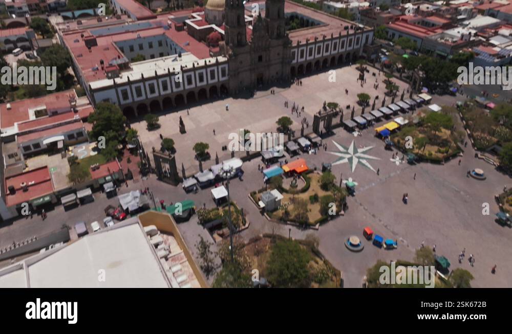 Drone flyover of Guadalajara, Mexico revealing Basilica of Our Lady of ...