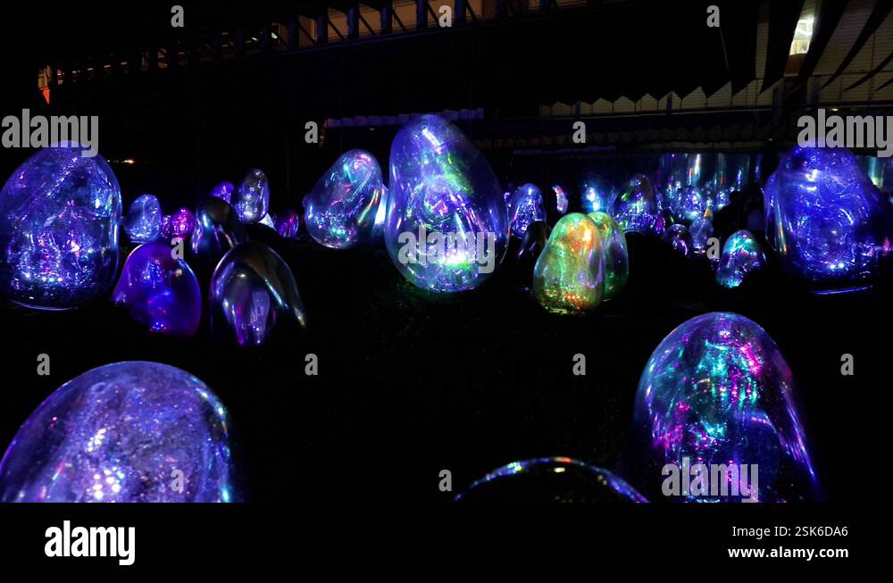 teamLab Planets TOKYO, a museum in Toyosu, Tokyo Stock Video Footage ...