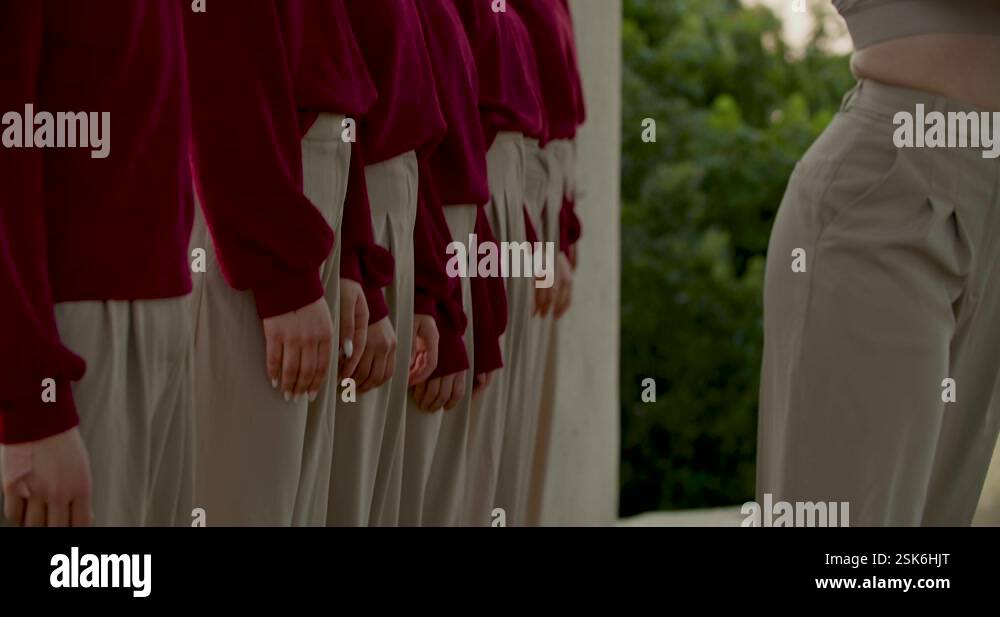 Beautiful contemporary interpretive dance by a big group of dancers ...