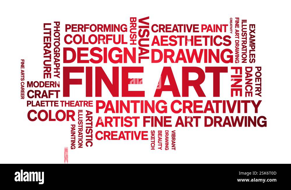 Fine Art animated word cloud,animation text kinetic typography seamless ...