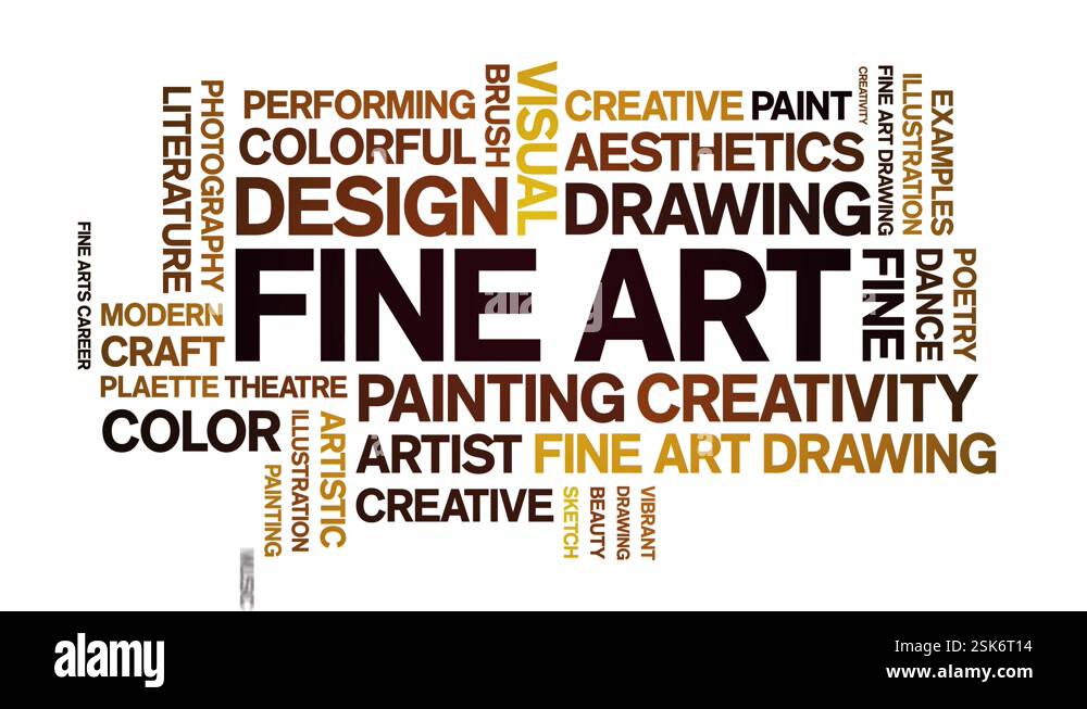 Fine Art animated word cloud,animation text kinetic typography seamless ...