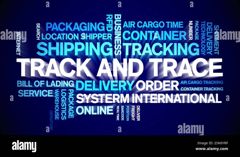Track And Trace animated word cloud,animation kinetic typography ...