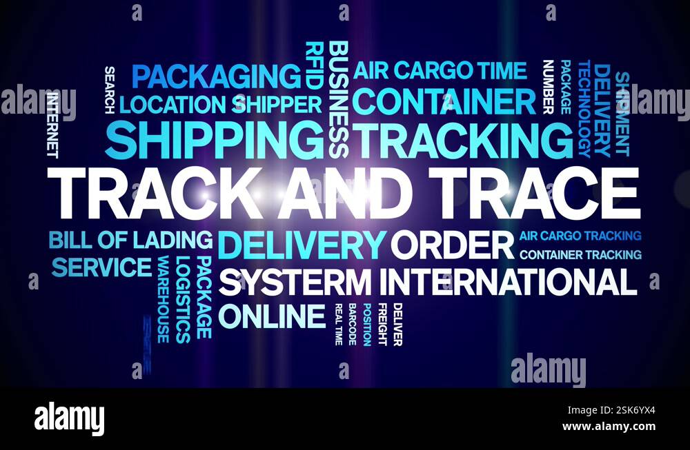 Track And Trace animated word cloud,animation kinetic typography ...