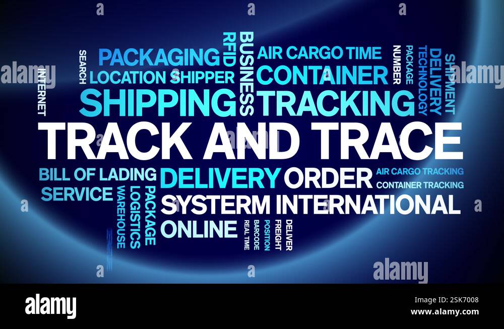 Track And Trace animated word cloud,animation kinetic typography ...
