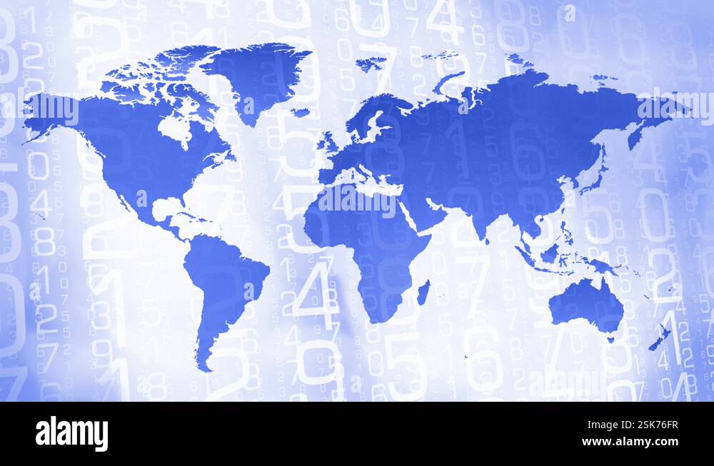 Real-time data animation bringing the world's statistics to life on an ...