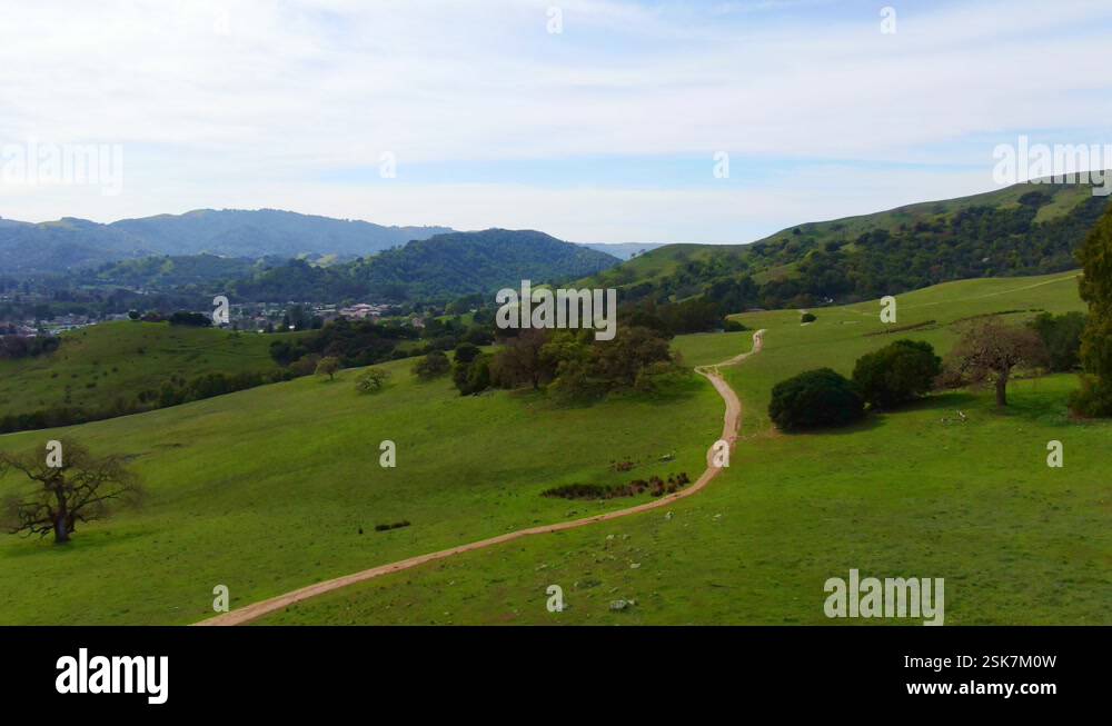 Hiking Through Scenic Hillside Trails in Mountainous Landscapes Stock ...