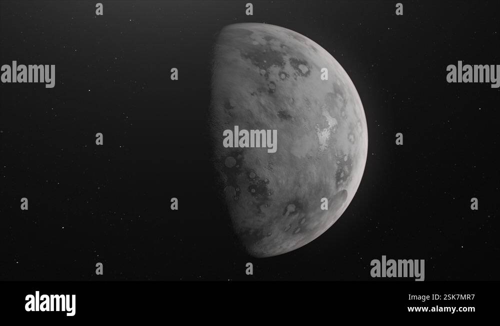Mercury Planet Rotating In The Outer Space - animation Stock Video ...
