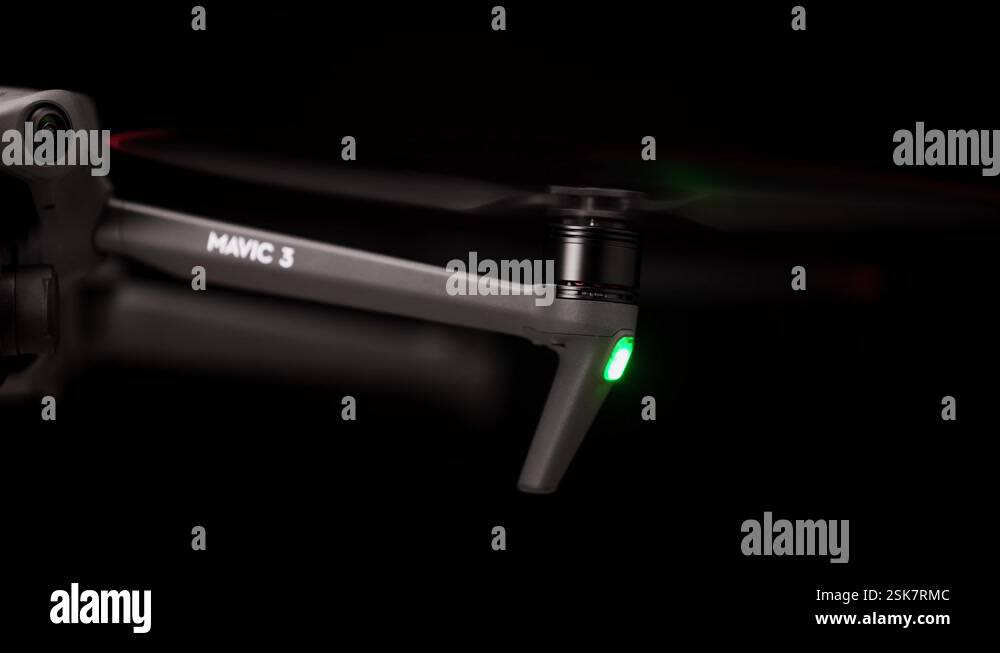 DJI Mavic 3 - Flying on the dark. Closeup drone on dark. Most popular ...
