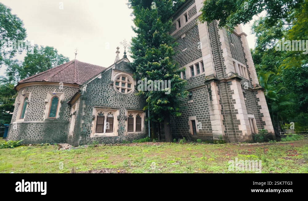 Church Of St Mary The Virgin in Parel, Mumbai, India Stock Video ...