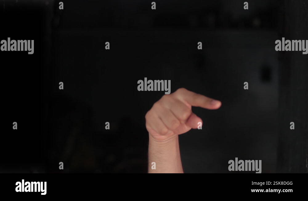 American Sign Language (ASL) single-handed Z z letter sign Stock Video ...