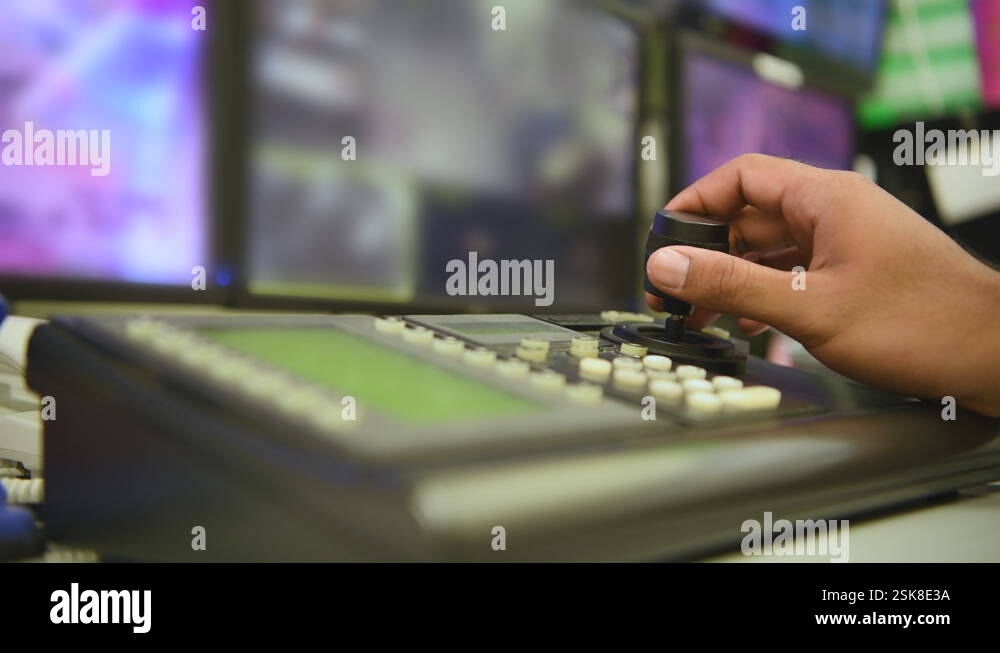 Security concept of 4k Resolution. Officers are watching CCTV cameras ...