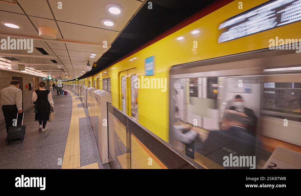 Tokyo oldest metro Ginza-line Ueno Station Stock Video Footage - Alamy