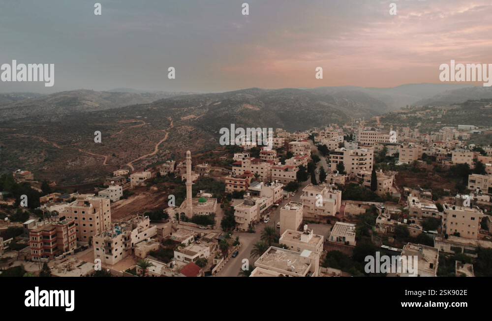 Fly Around The Ancient City Of Shiloh Stock Video Footage - Alamy