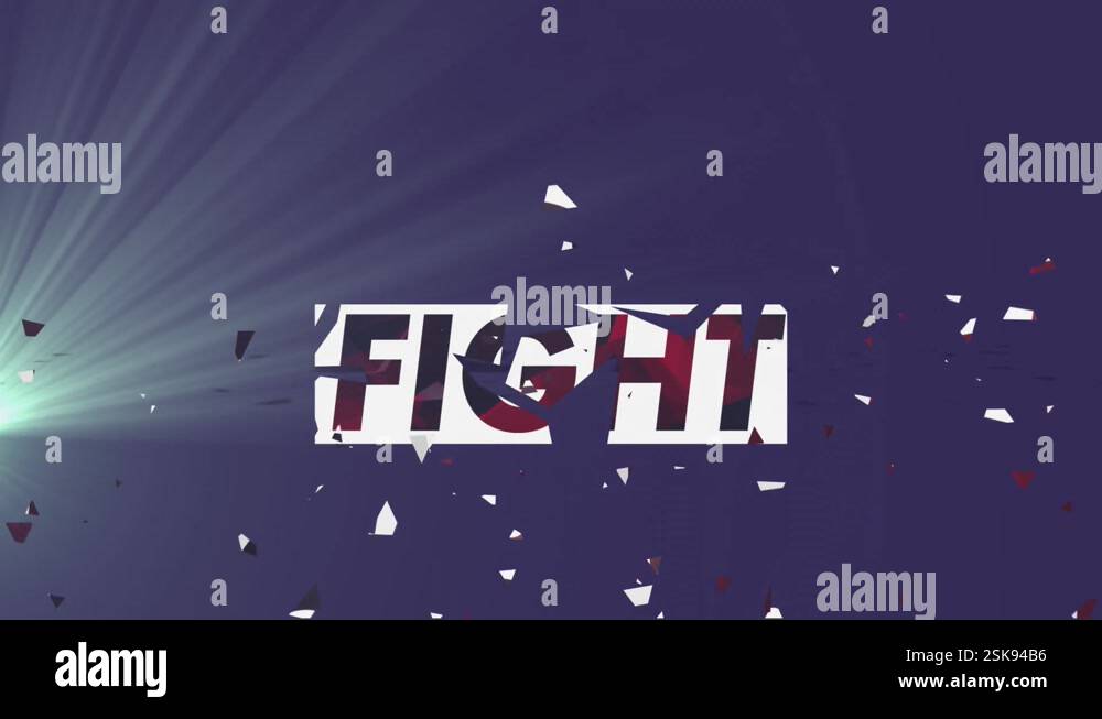 Animation fight text glowing light Stock Videos & Footage - HD and 4K ...