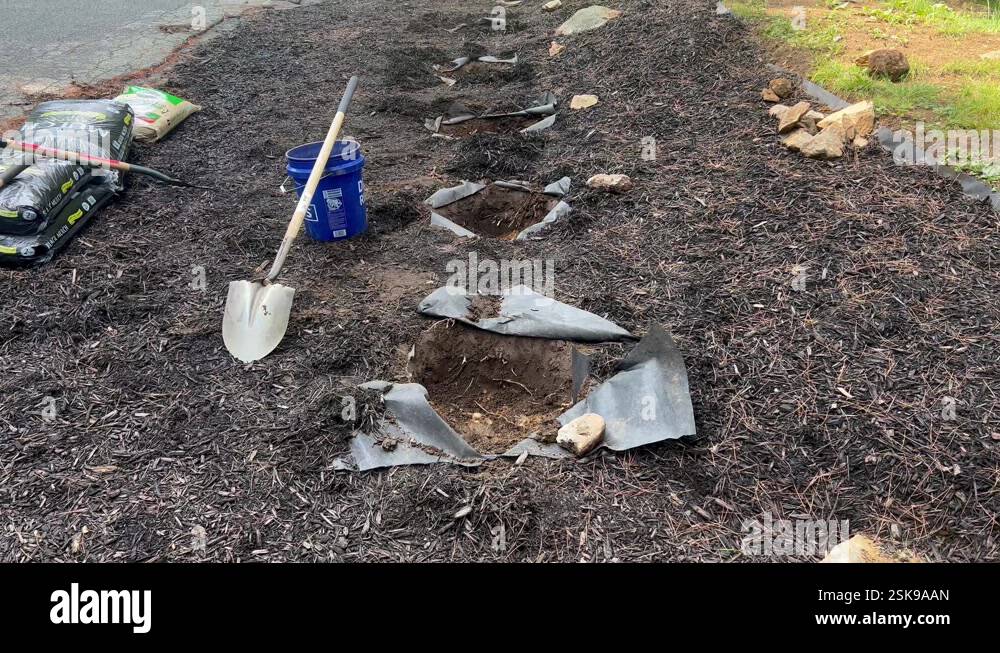 Digging holes in the road Stock Videos & Footage - HD and 4K Video ...