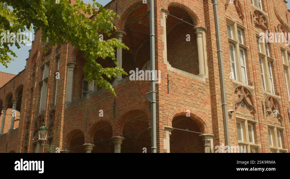 Brick Gothic Exterior Of Old St. John's Hospital, Oldest Hospital In ...