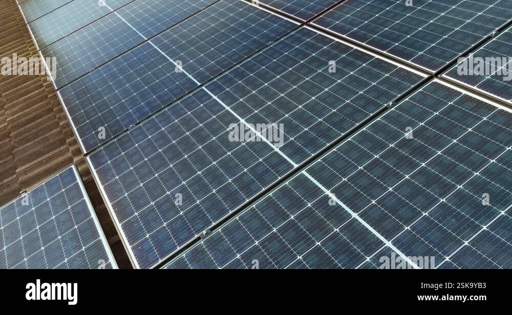 Sunlight activating rooftop PV cells, uses solar radiation to produce ...
