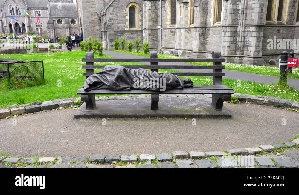 Homeless jesus sculpture bronze Stock Videos & Footage - HD and 4K ...