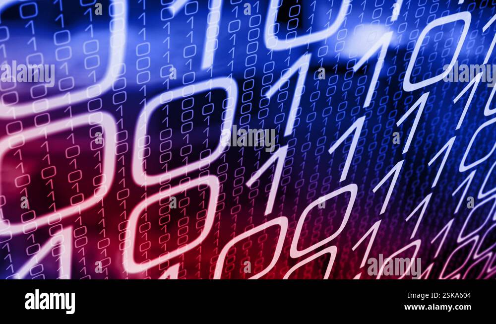 Embracing the digital age binary code motion backgrounds as a backdrop Stock Video Footage - Alamy
