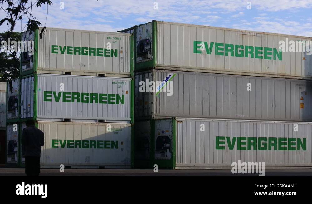 Evergreen shipping container Stock Videos & Footage - HD and 4K Video ...