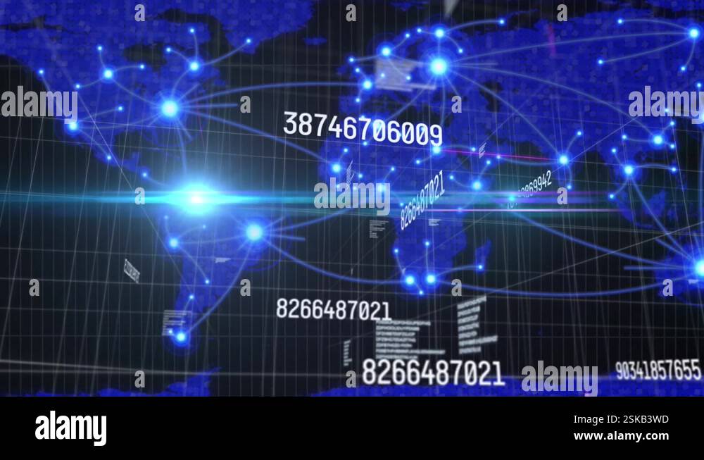 Animation illuminated dots connected lines Stock Videos & Footage - HD ...