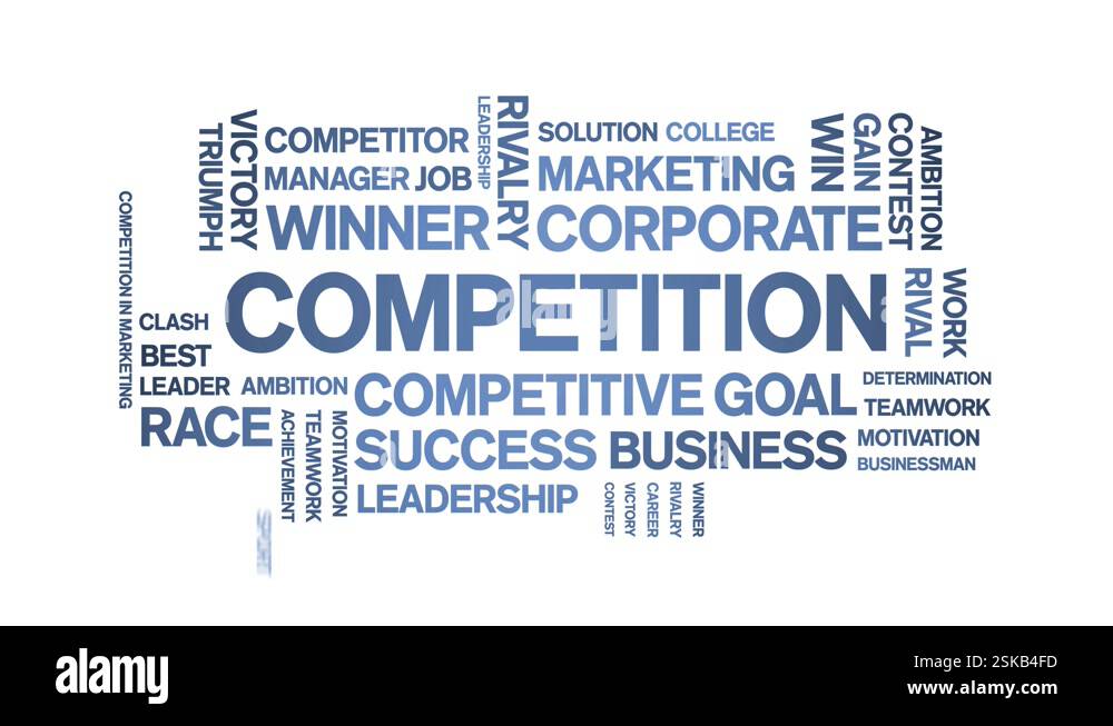 Competition animated word cloud,animation text kinetic typography ...