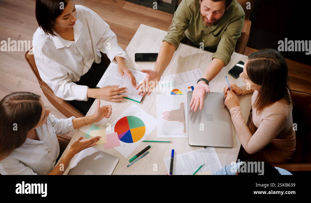 Manager points documents diagrams employees Stock Videos & Footage - HD ...