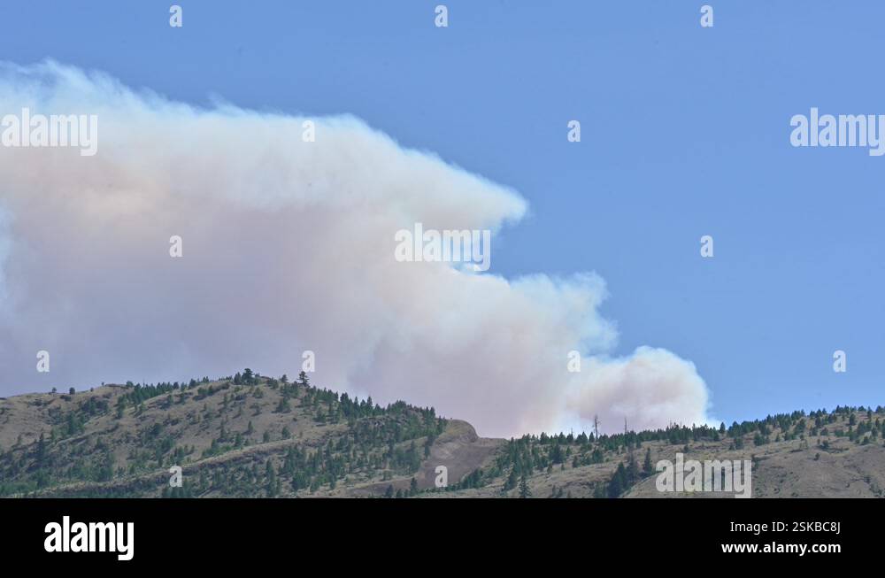 Kamloops Skyline Through Ross Moore Lake Wildfire Smoke: A Time-lapse ...