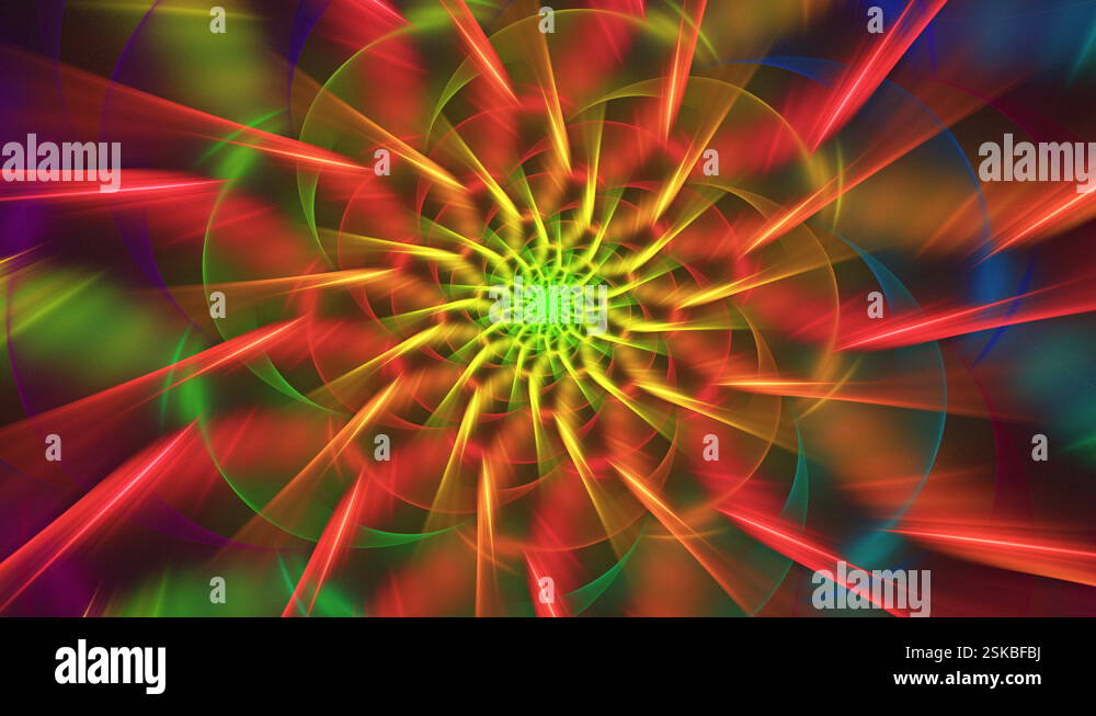 Bright varicolored vortex revolving around centre Stock Video Footage ...