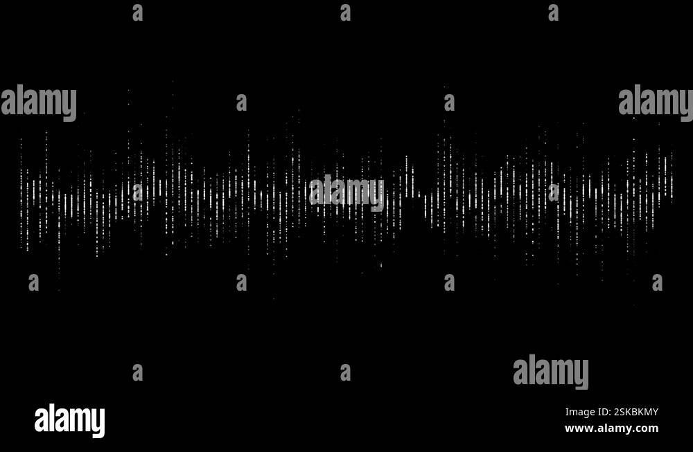 Animation of music equalizers and visualizer, vertical white shape bar ...